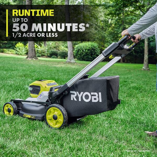 Reviews for RYOBI 40V HP Brushless 21 in. Battery Walk Behind Multi Blade Push Lawn Mower with 7.5 Ah Battery and Rapid Charger Pg 4 The Home Depot