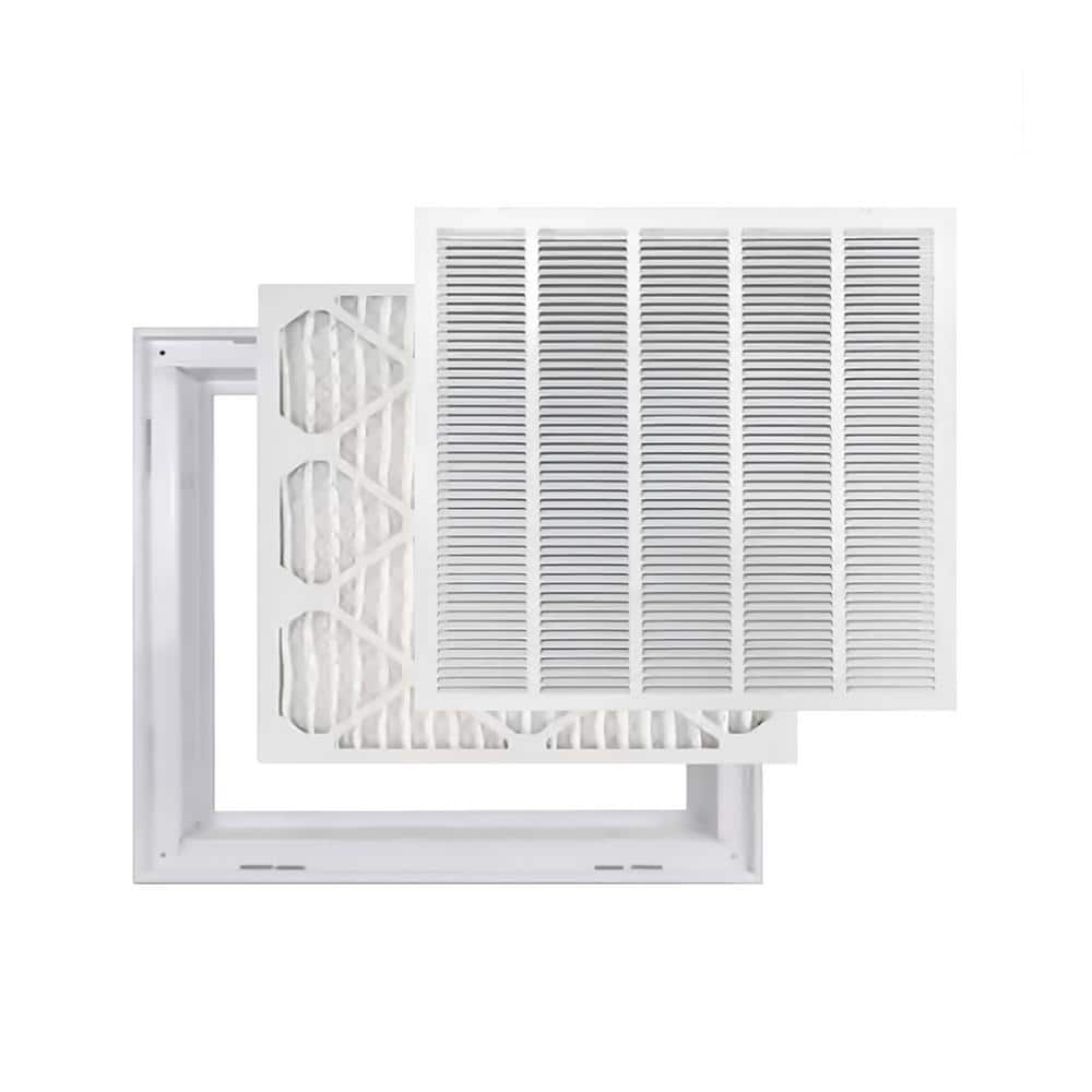 Venti Air 25 in. x 25 in. High Return Air Filter Grille with MERV 11 ...