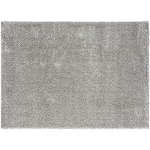 LUXE WEAVERS Plush Collection Tan 5x7 Fuzzy Solid Shag Polypropylene ...