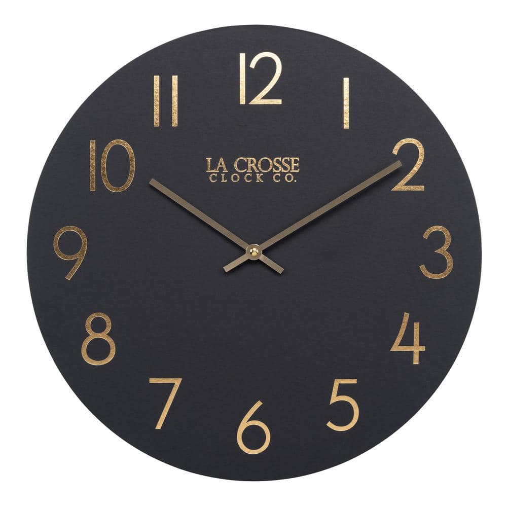 La Crosse Clock 15.75 in. NYX MDF Analog Quartz Wall Clock 404-3841C ...