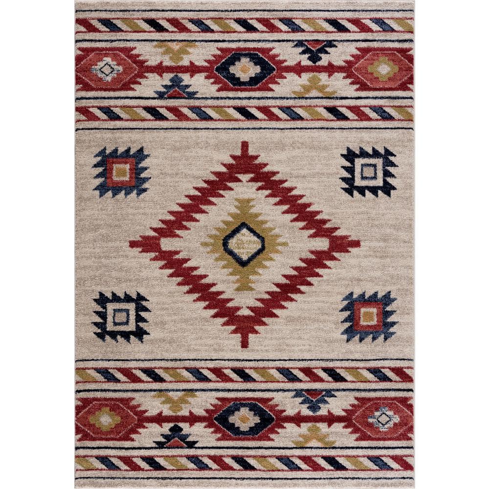 Abani Abani Rugs Sedona Mexican Southewestern Beige 4 ft. x 6 ft. Terra ... Abani Abani Rugs Sedona Mexican Southewestern Beige 4 ft. x 6 ft. Terra ...