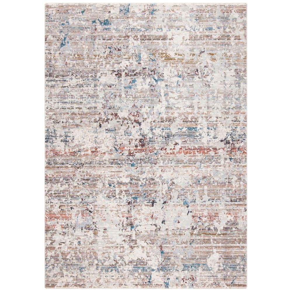 SAFAVIEH Limitee 4 ft. x 6 ft. Beige/Beige Distressed Marle Area Rug ...