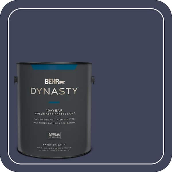 BEHR DYNASTY 1 gal. #MQ5-09 Manhattan Blue Satin Enamel Exterior Stain ...