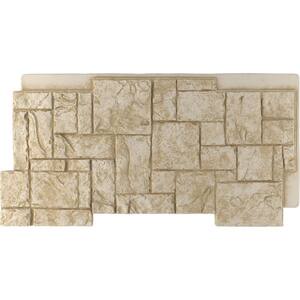 Ekena Millwork 49 in. x 25-1/2 in. Acadia Ledge Stacked Stone ...