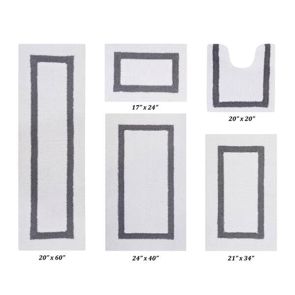 Better Trends Hotel Collection 100% Cotton 5 Piece Bath Rug Set ...