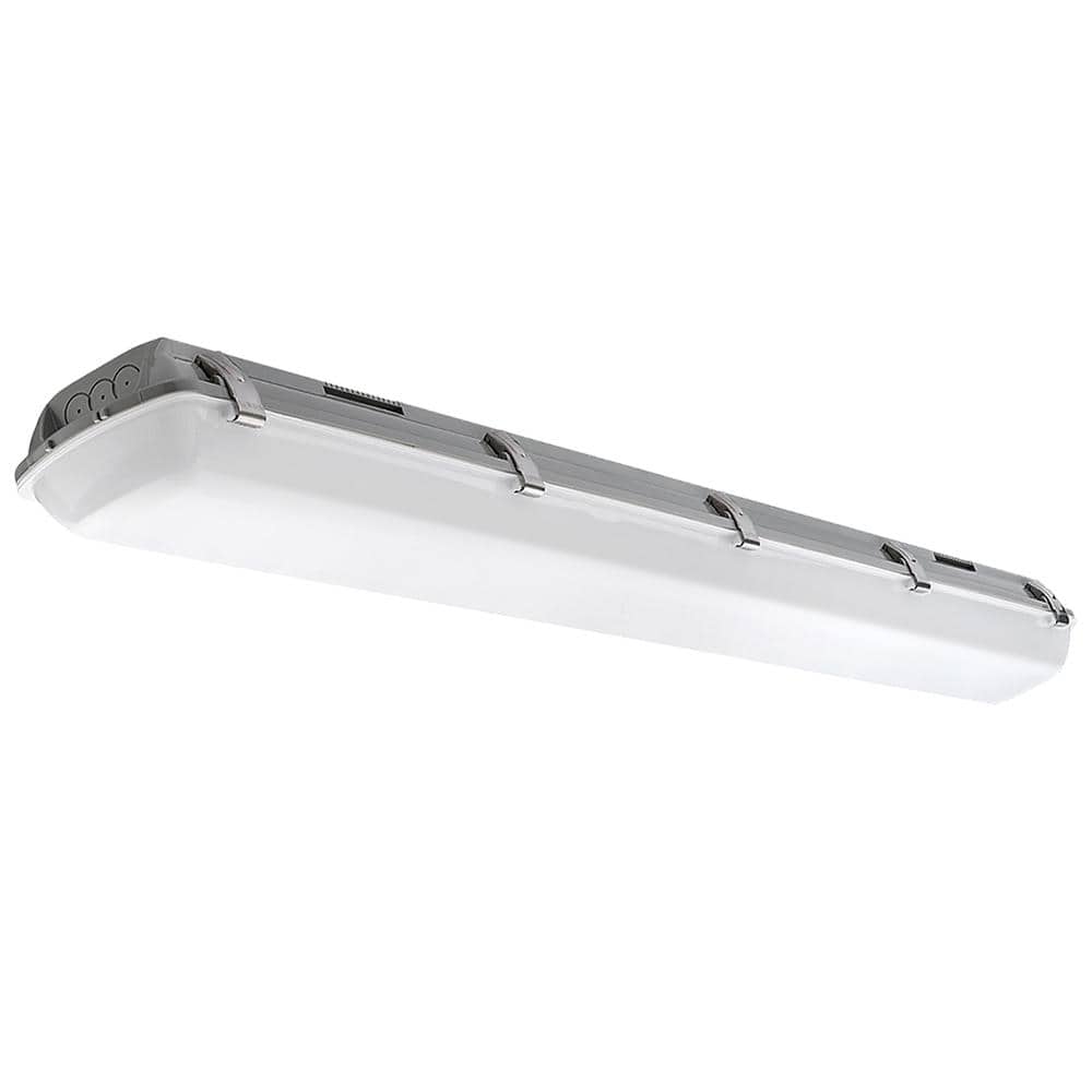Commercial Electric 4 ft Garage LED Vapor Tight Outdoor IP65 Rated Commercial Wraparound Light 120 277 Volt 3600 Lumens 4000K Bright White 54656441 The Home Depot