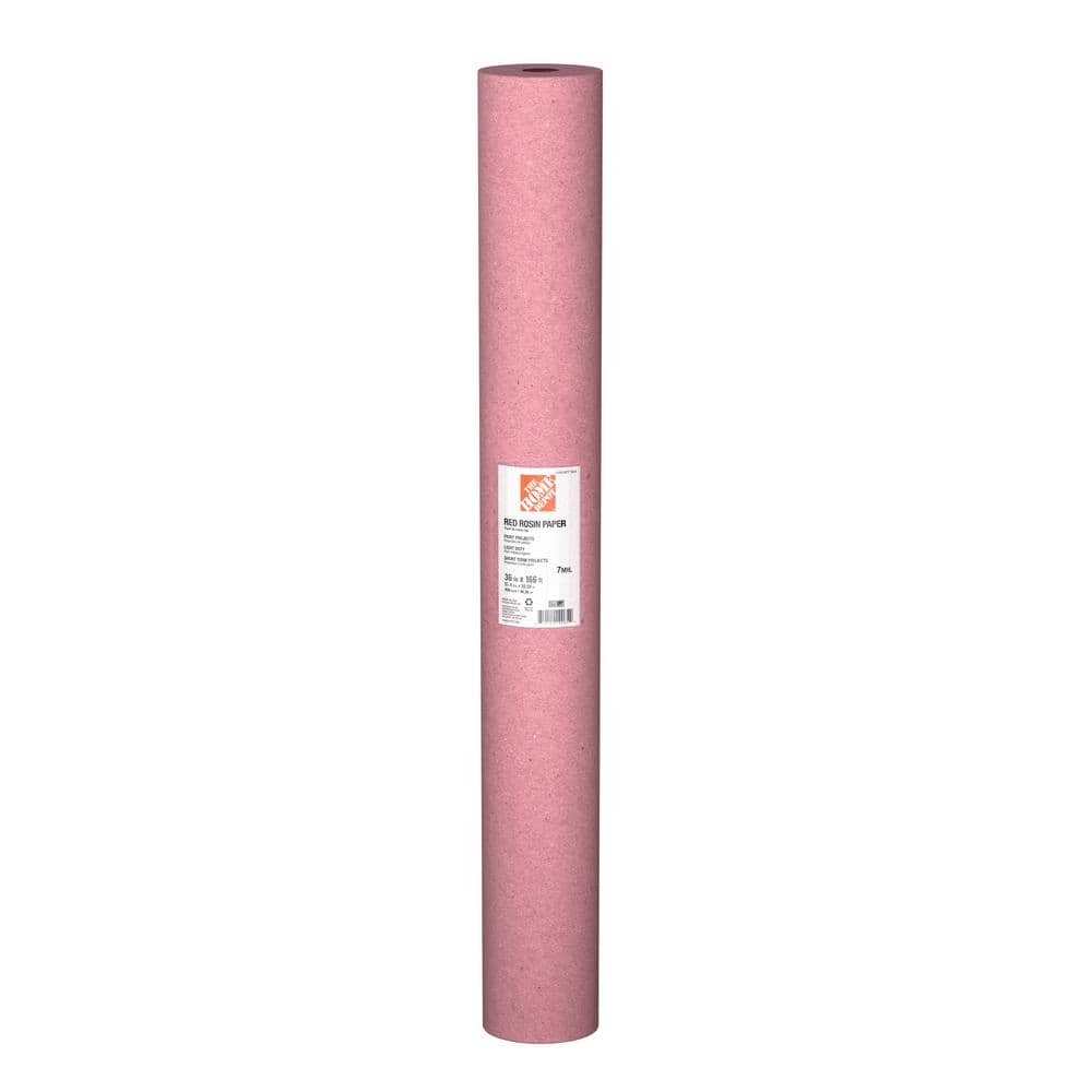 The Home Depot 36 in. x 166 ft. Heavyweight Red Rosin Builders Paper ...