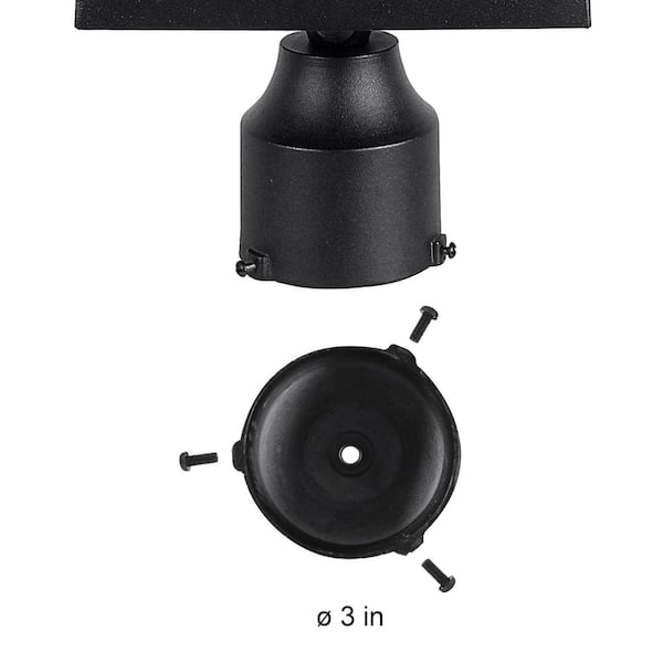 Gama Sonic Aspen Outdoor Black Integrated Led Post Light