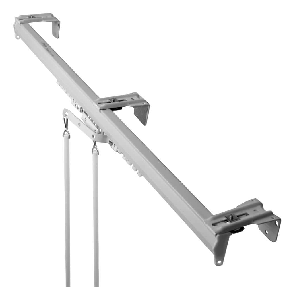 EMOH 48" to 84" Adjustable Baton Draw Traverse in White HBTN48 - The ...