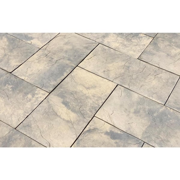 Nantucket Pavers Yorkstone 12 in. x 24 in. x 1.5 in. Tan Variegated ...