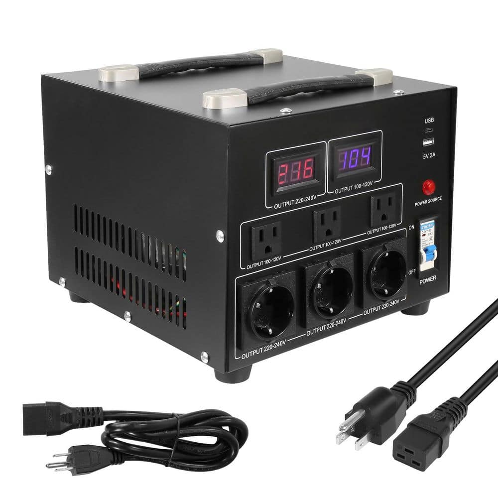 SKYSHALO Power Converter, 3000W, Switches between 110V and 220V ...