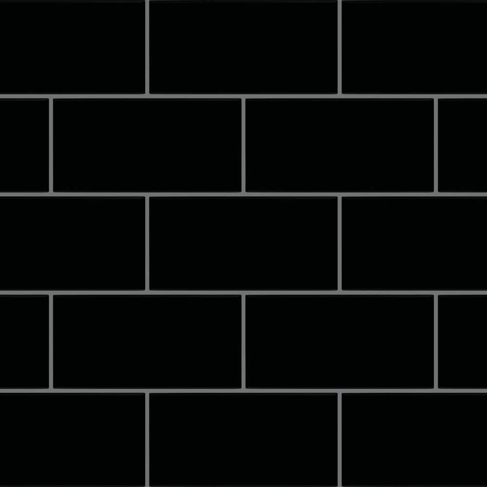 Daltile Restore Black 3 in. x 6 in. Matte Ceramic Wall Tile (0.125 sq ...