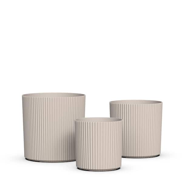 Serene Chai 14 in. W x 14 in. H Plastic Indoor/Outdoor Planter with ...