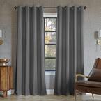 Sun Zero Kline Burlap Weave Thermal 100% 52 in. W x 96 in. L Blackout ...