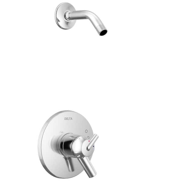 Delta Trinsic 2 Handle Shower Trim Kit in Chrome (Valve and Showerhead ...