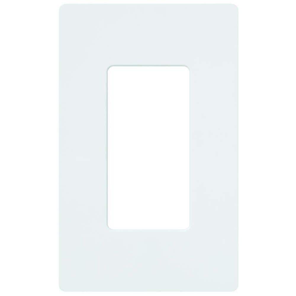Lutron Claro 1 Gang Decorator/Rocker Wallplate, Gloss, White (1-Pack ...