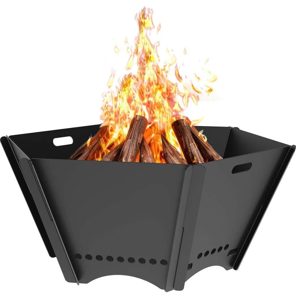 TARTER Large Portable 28 in. Steel Fire Pit FPP28BL - The Home Depot