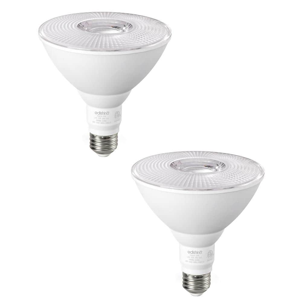 EDISHINE 120-Watt Equivalent PAR38 Dimmable Flood LED Light Bulb, 5000K ...