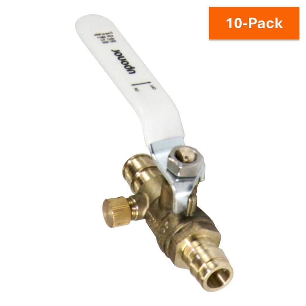 Uponor ProPEX 1/2 in. PEX-A Expansion Barb Lead-Free Brass Full-Port ...