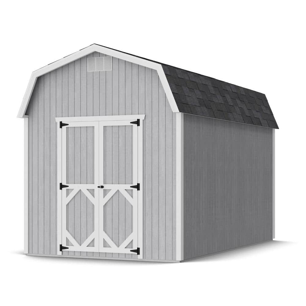 Little Cottage Co. Classic Gambrel 8 ft. x 14 ft. Outdoor Wood Storage ...