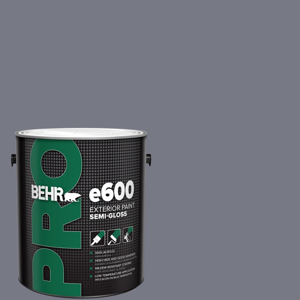 BEHR PRO 1 gal. #N540-5 Infamous Semi-Gloss Exterior Paint PR67301 ...