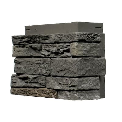 NextStone Slatestone Sahara 30 in. x 16 in. Faux Polyurethane Stone ...