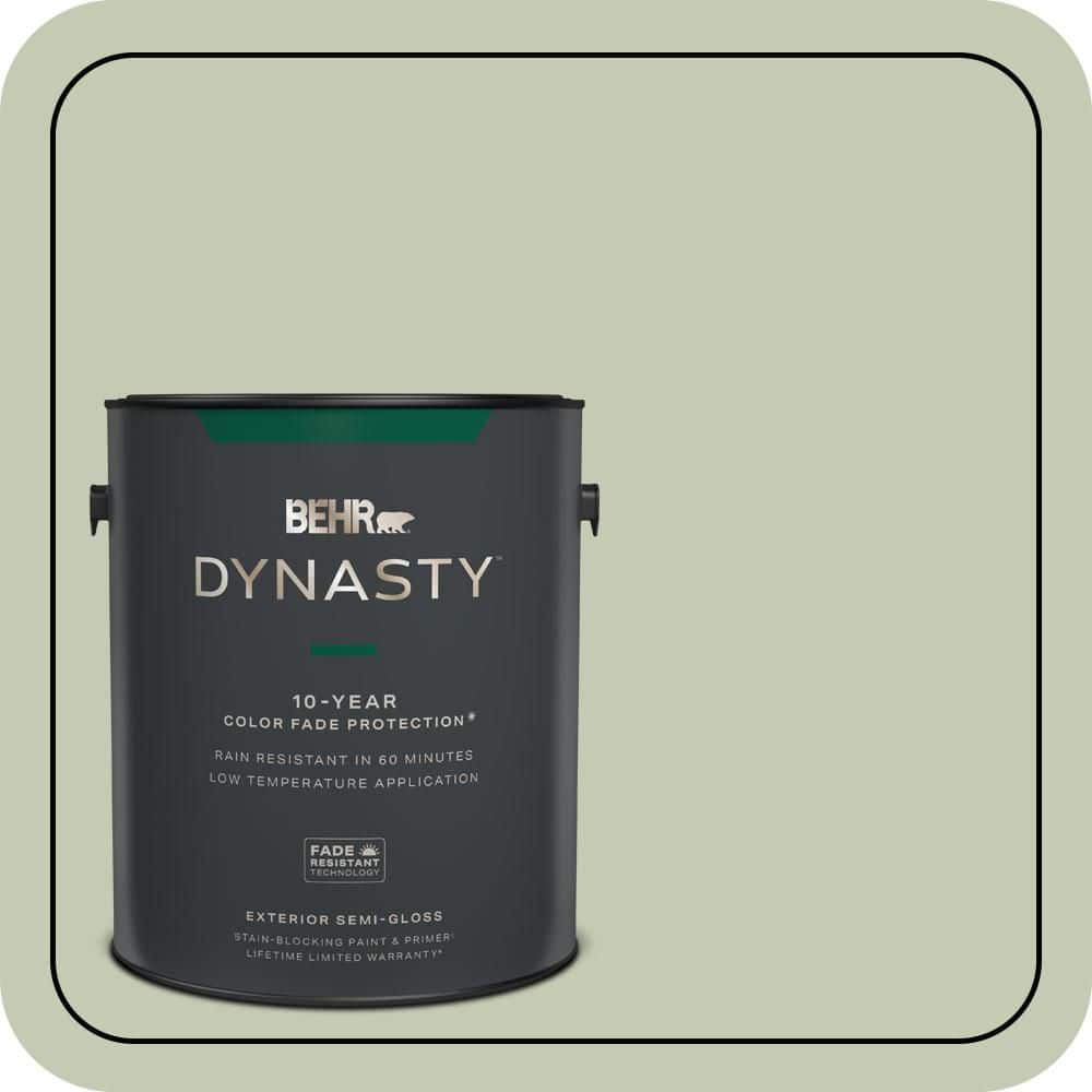 BEHR DYNASTY 1 gal. #420E-3 Spring Hill Semi-Gloss Enamel Exterior ...