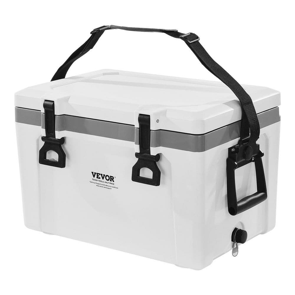 VEVOR Portable Cooler, 26 QT. Hard Cooler with Ice Retention Heavy-Duty ...