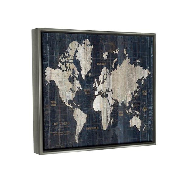Antique World Travel Map