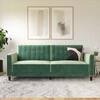 DHP Iris Light Green Velvet Tufted Futon DE85468 - The Home Depot