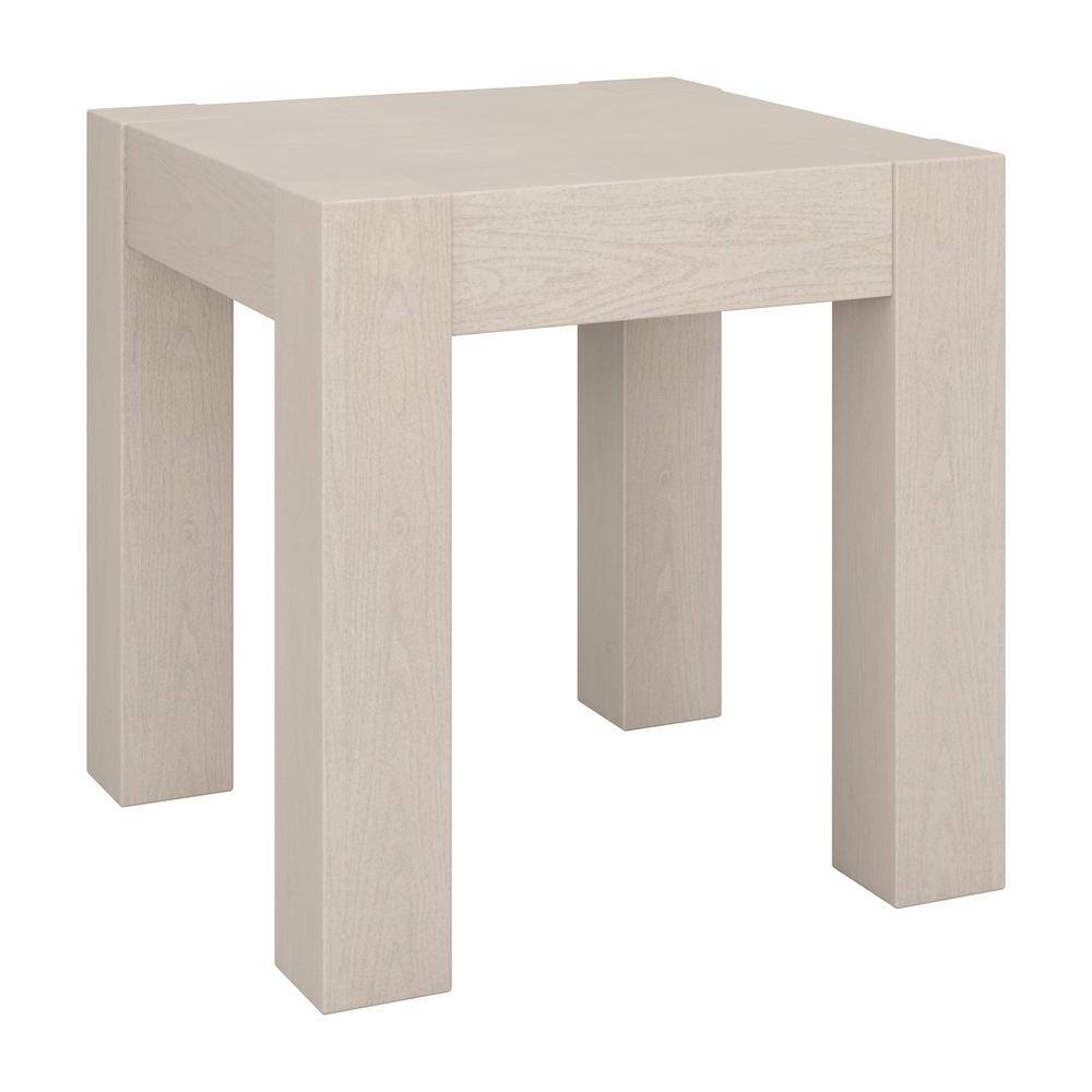 Meyer&Cross Langston 22 in. Alder White Square MDF Top End Table ST2033 ...