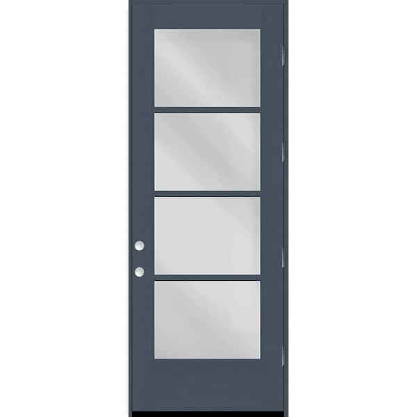 Steves & Sons Legacy 32 in. x 96 in. Icon 4-Lite Modern Clear Glass ...