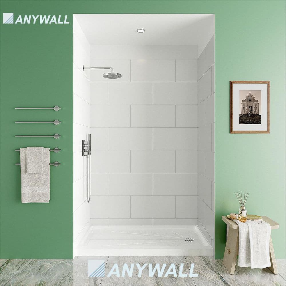 Reviews for Anywall X Title 60 in. x 36 in. x 96 in. 3-Piece Acrylic ...