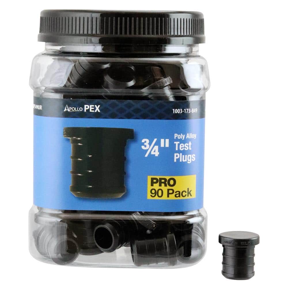 Apollo 3/4 in. Plastic PEX-B Barb Plug Pro Pack (90-Pack) PXPAP3490JR ...