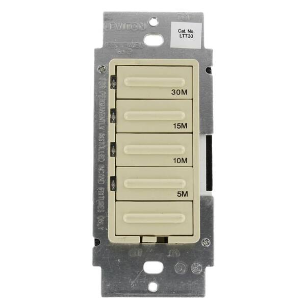 Leviton 600W Incandescent 5A Resistive Decora Preset 30-Minute Single ...