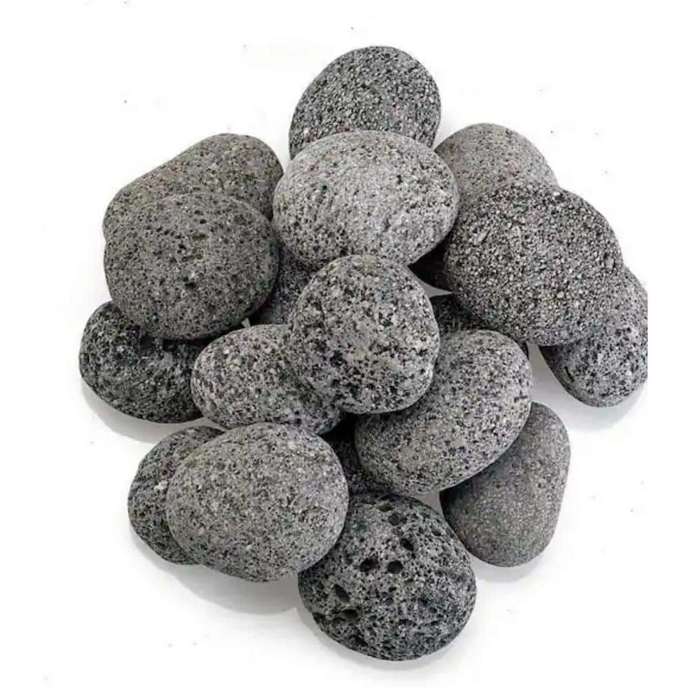 Ejoy 12 cu. ft. 2 in. to 3 in. 600 lbs. Grade A Grey Lava Bagged ...