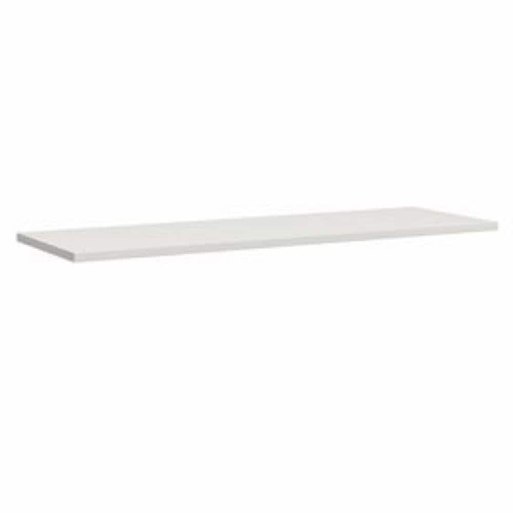 Everbilt 12 in. W x 24 in. D, White, Laminated, Decorative Wall Shelf ...