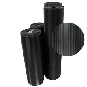 Rubber-Cal Corrugated Ramp Cleat 3 ft. x 20 ft. Black Rubber Flooring ...