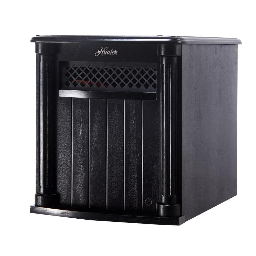 Hunter 6 Quartz Element Solid Wood Cabinet Infrared Portable Heater ...