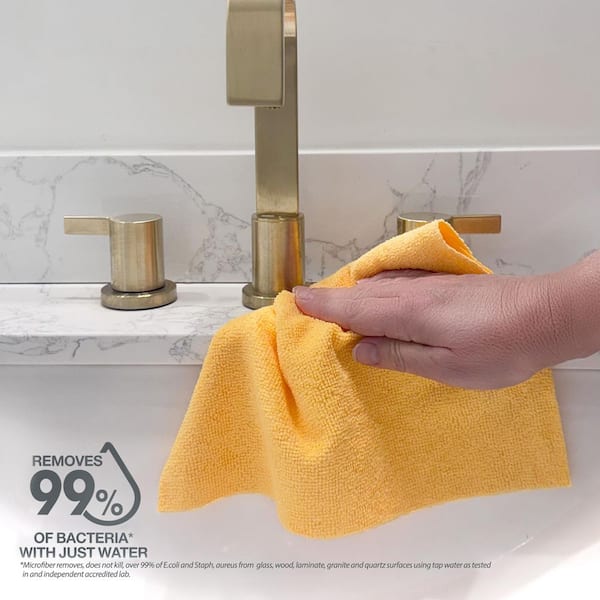 HDX Easy-Tear 12 in. x 12 in. Microfiber Cloth Roll (50 count) HDX ...