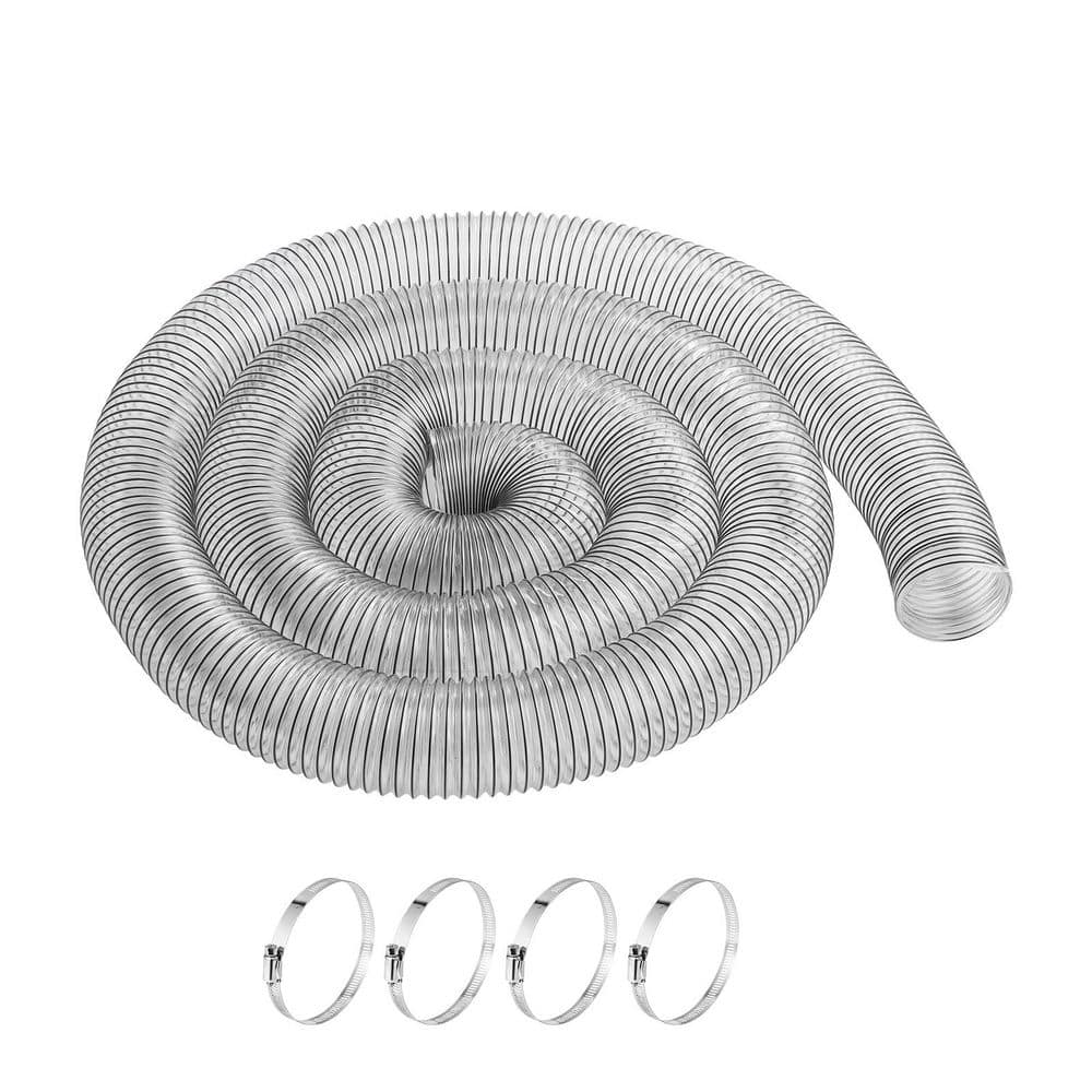 SKYSHALO Dust Collection Hose, 4 in. x 20 ft., Thickened PVC Material ...