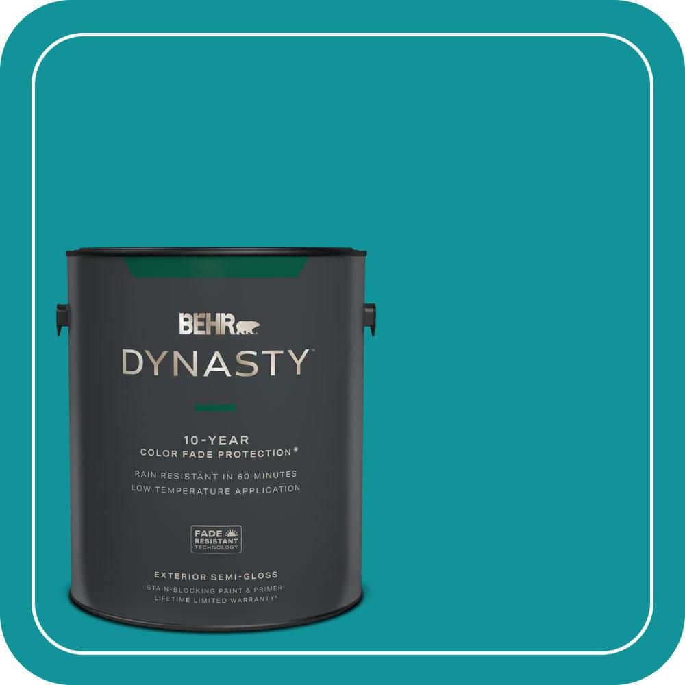 BEHR DYNASTY 1 gal. #500B-6 Peacock Feather Semi-Gloss Exterior Stain ...