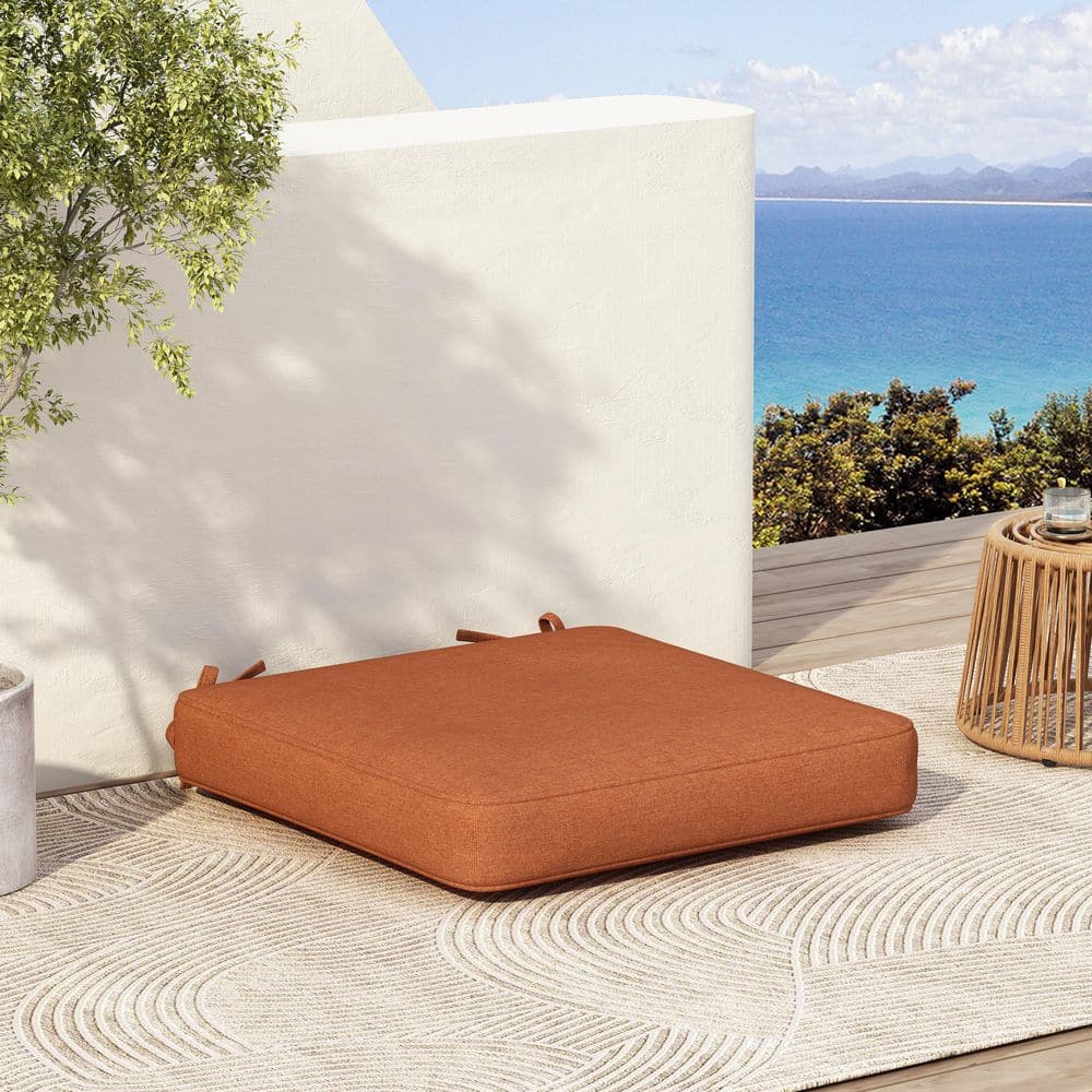 CHRISTOPHER KNIGHT HOME Noah 19 in. x 19 in. Patio Seat Pad Square ...