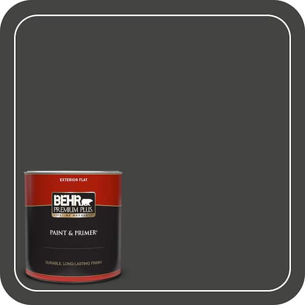 BEHR PREMIUM PLUS 1 qt. #PPU18-20 Broadway Flat Exterior Paint & Primer ...