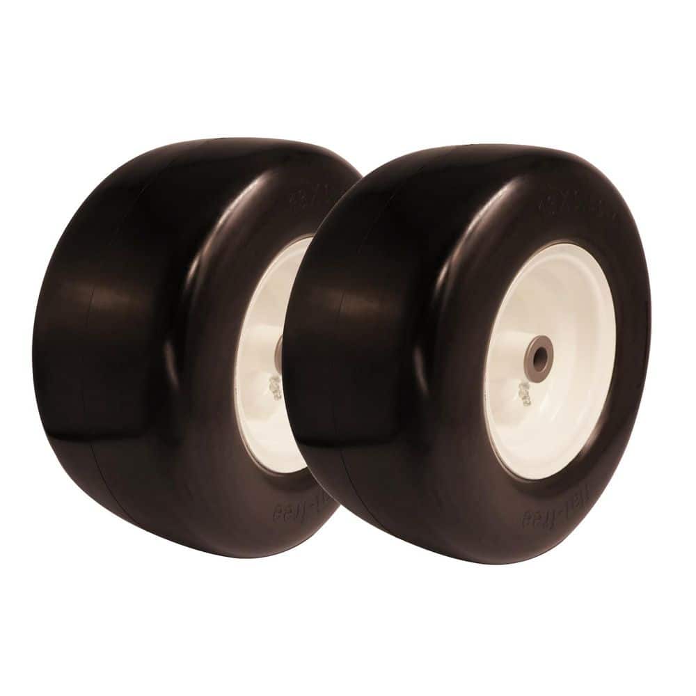 Ogracwheel 13 in. x 5 in. Universal Flat Free Zero Turn Front Wheel ...