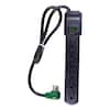GoGreen Power 6 Outlet Surge Protector with 3 ft. Heavy Duty Cord ...