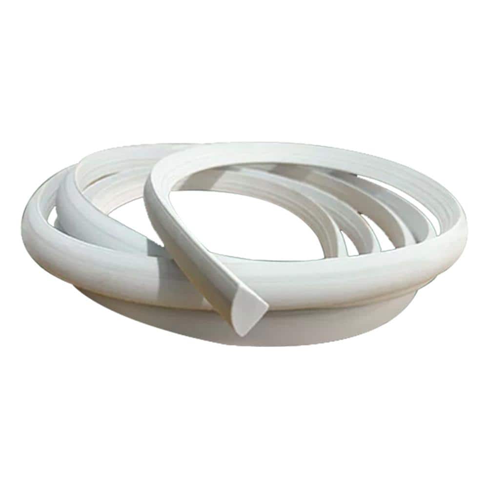 Wellco 1/2 in. Dia x 20 ft. L x 1/2 in. W Quarter Round PVC Flexible ...