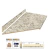 Hampton Bay 8 ft. Left Miter Laminate Countertop All-Inclusive Kit in ...