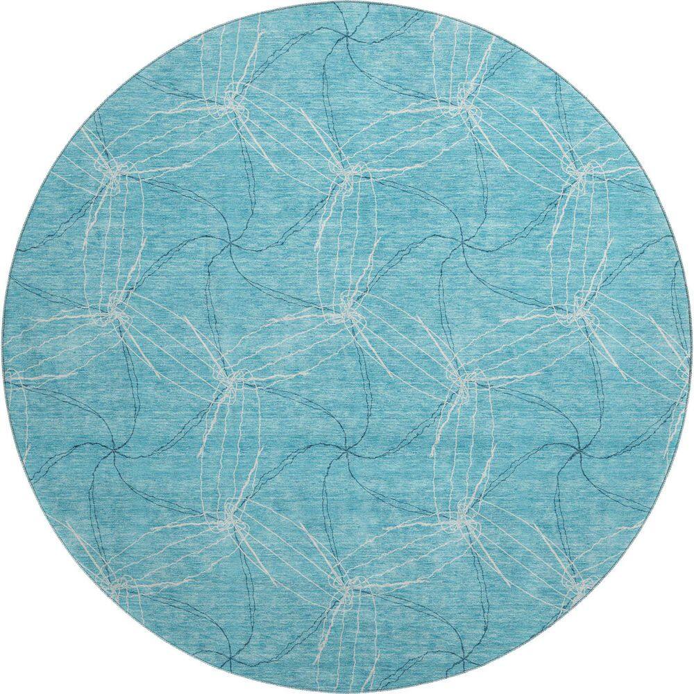 Addison Rugs Mayfield Premium Machine Washable Abstract AMF968 Aqua 8 ...