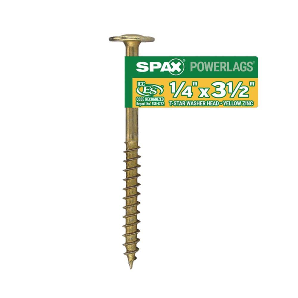 Reviews for SPAX 1/4 in. x 3-1/2 in. Interior Washer Head Structural ...
